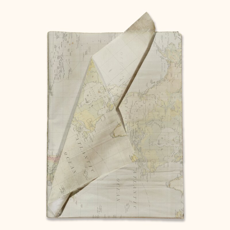 Decoupage World Map - Etsy