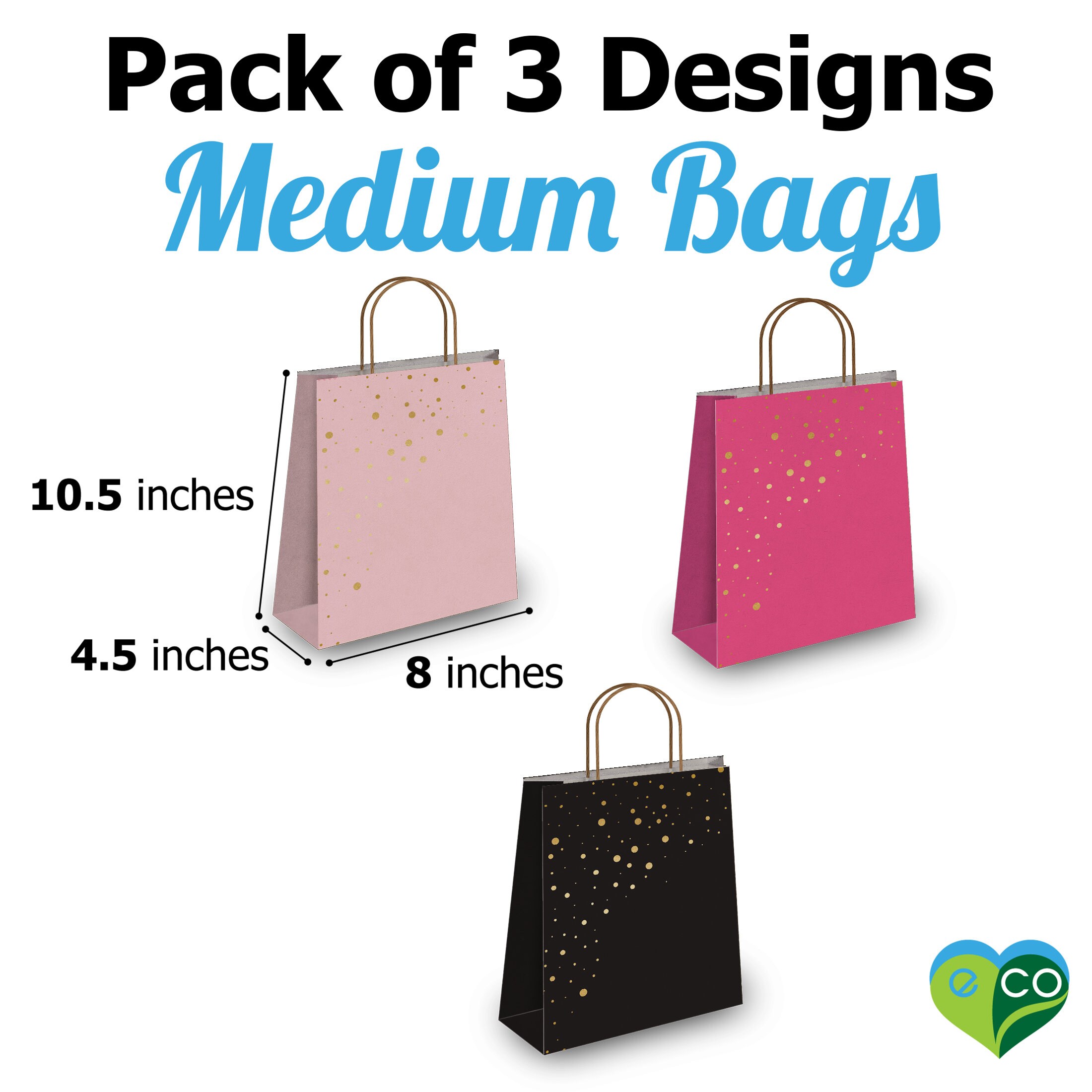 Gold Confetti Paper Bag / Gift Bags 9 Total - Etsy