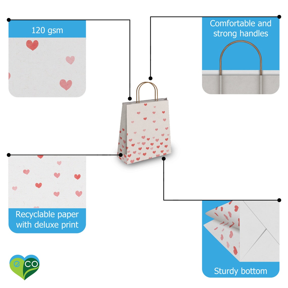 Valentines Day Variety Pack Kraft Gift Bags - Etsy