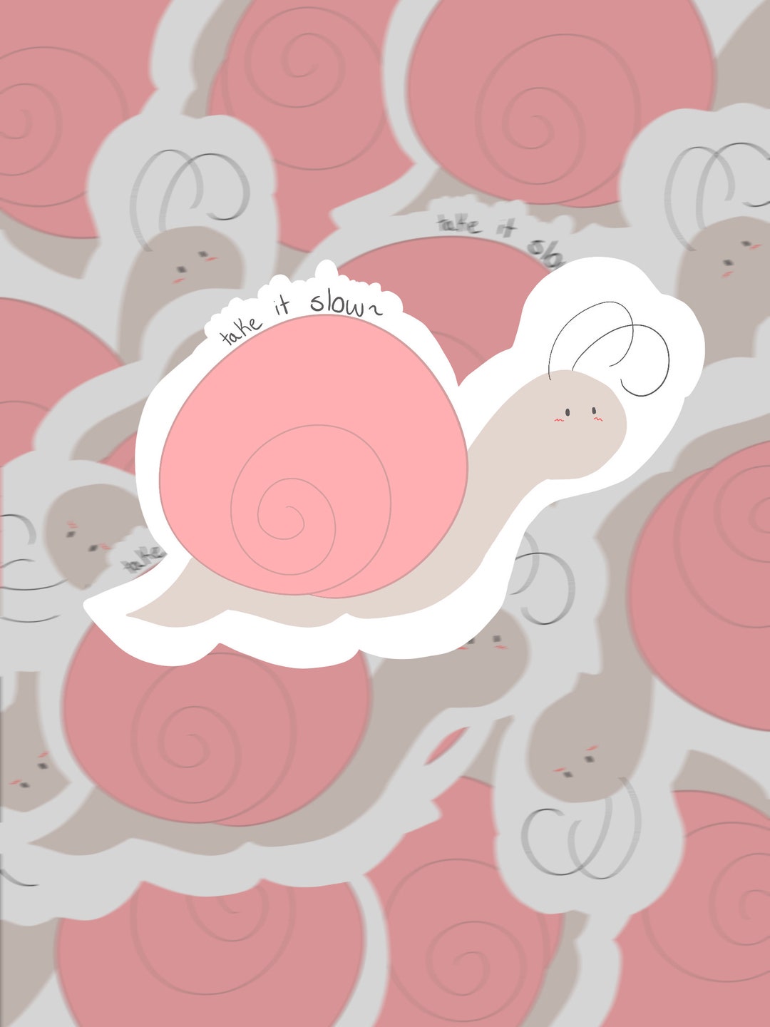 Take It Slow Sticker for You and Others Sticker Cute Sticker Animal ...