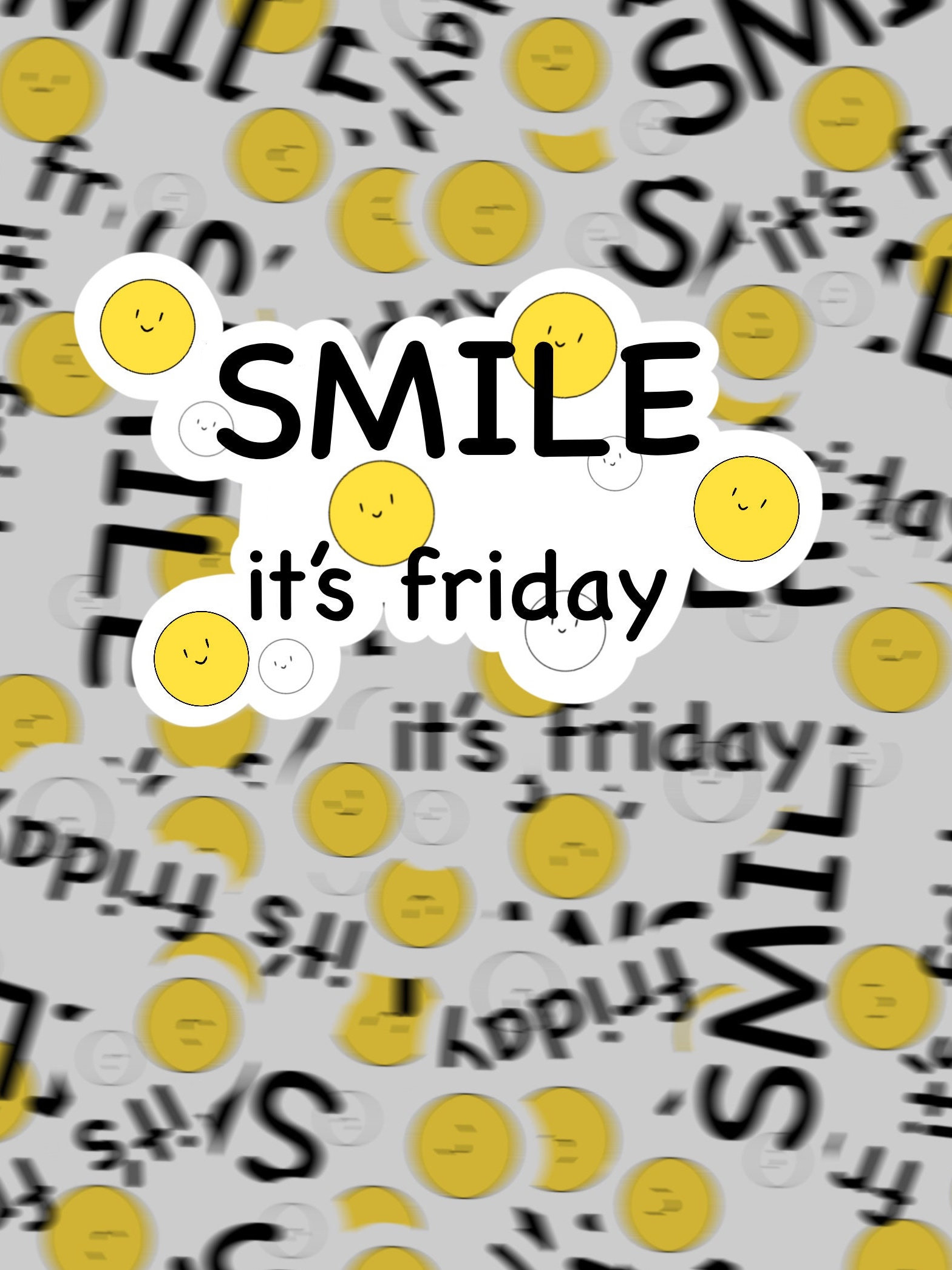 Smile, Its Friday Sticker for You and Others Sticker Friday Sticker ...