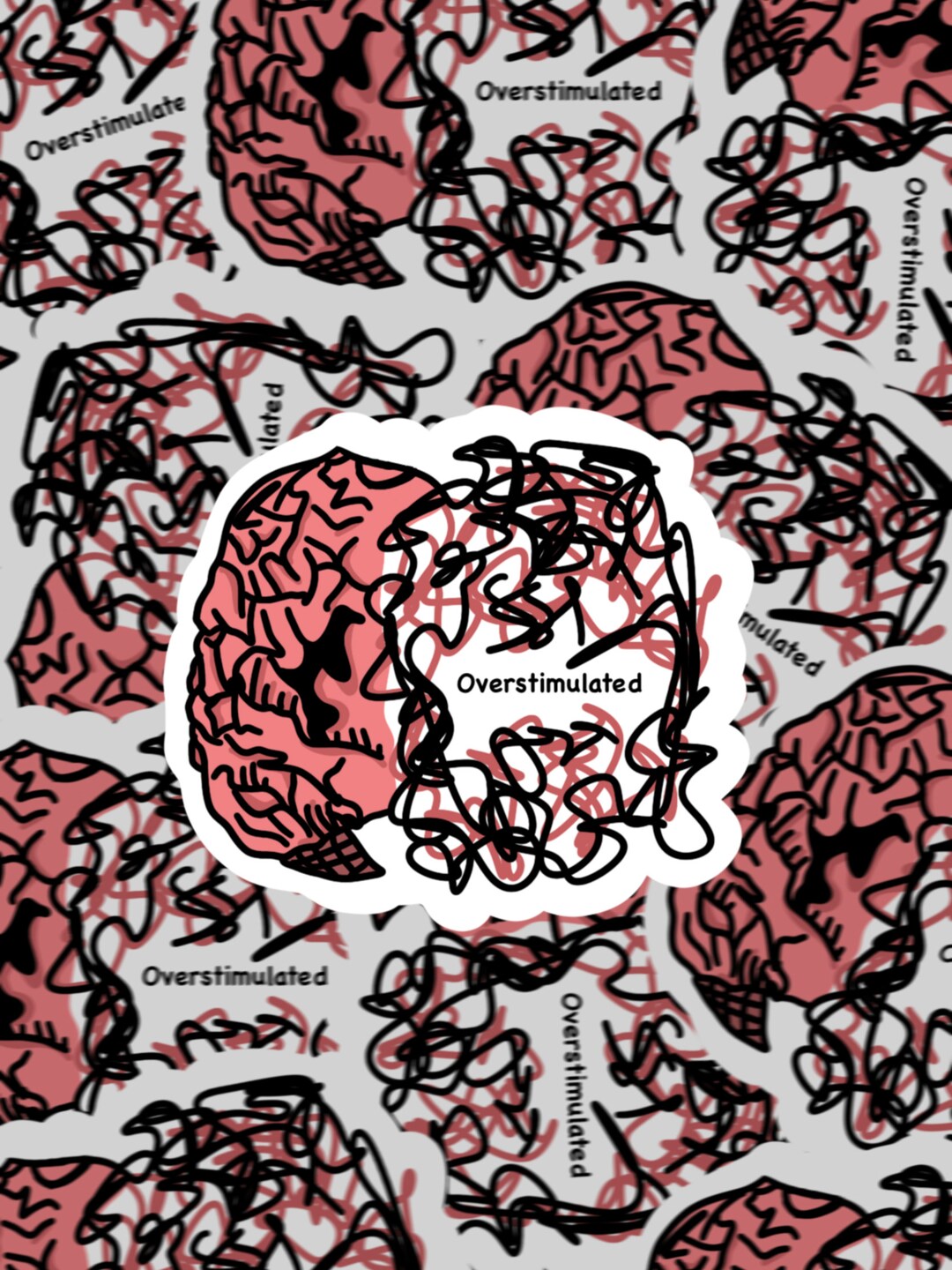 Overstimulated Sticker Neurodivergent Sticker Love Yourself You Matter ...