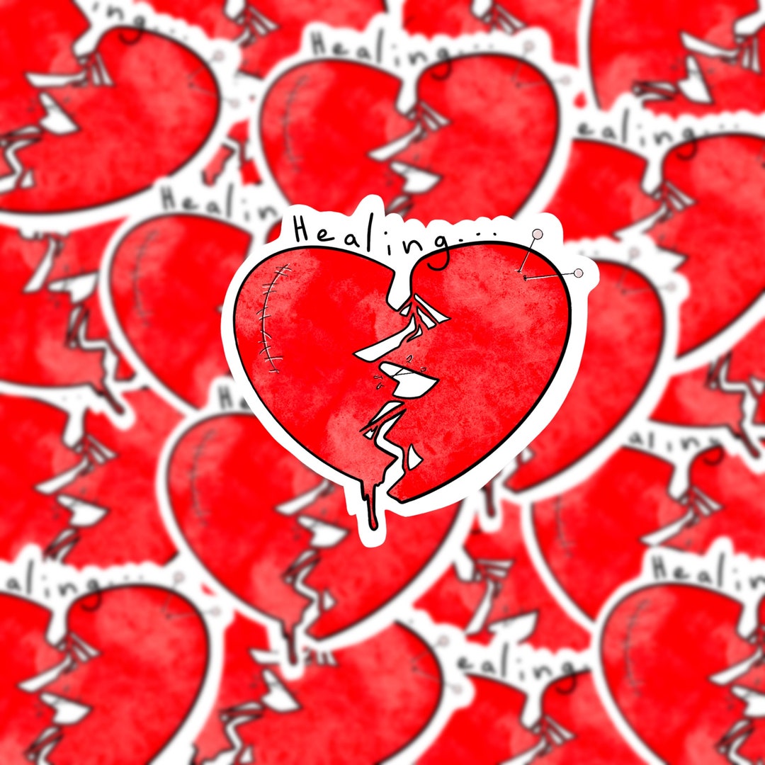 Healing Sticker Healing Heart Sticker Mental Health - Etsy