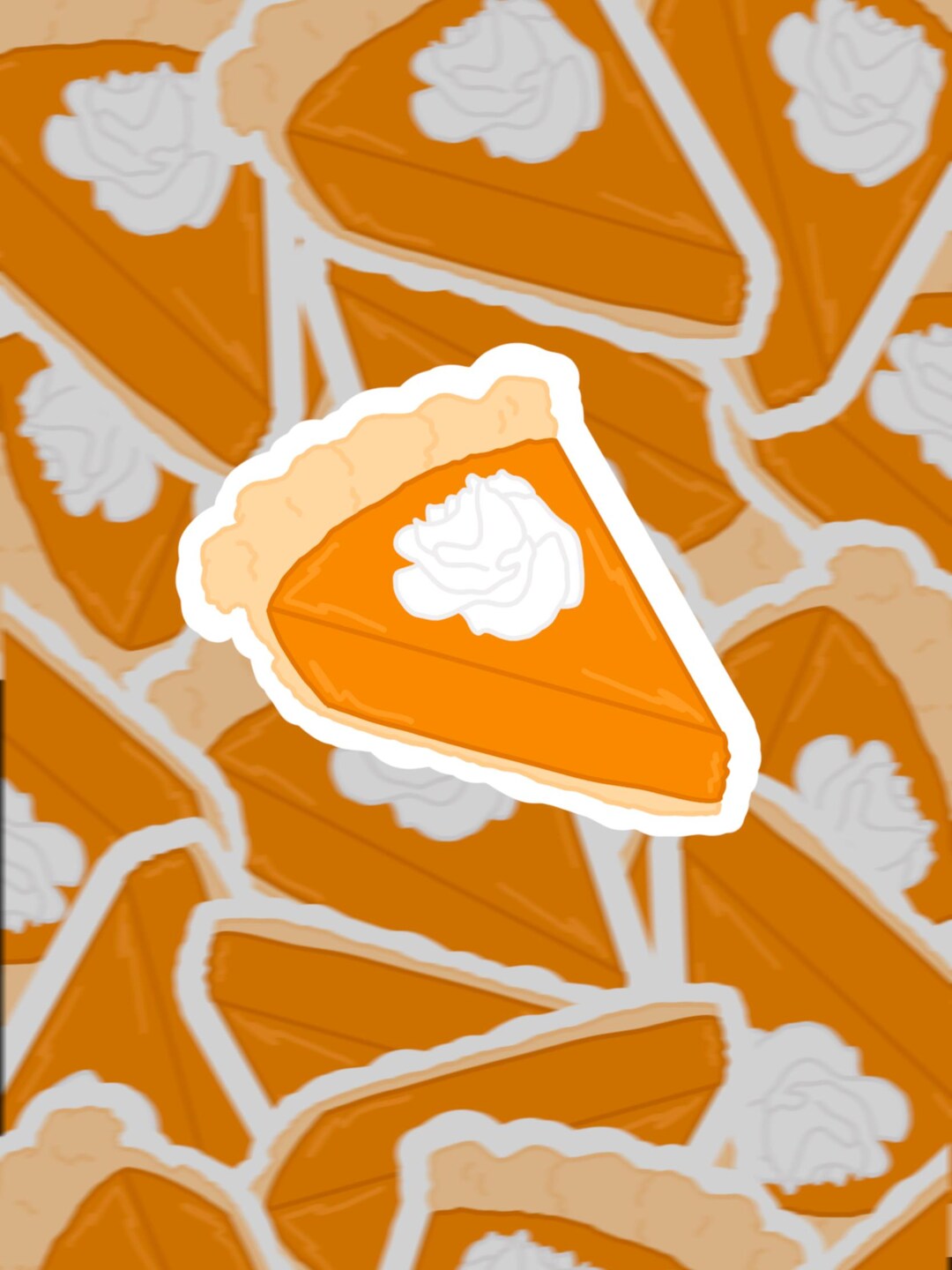 Pumpkin Pie Sticker for You and Others Sticker Cute Sticker Heart ...