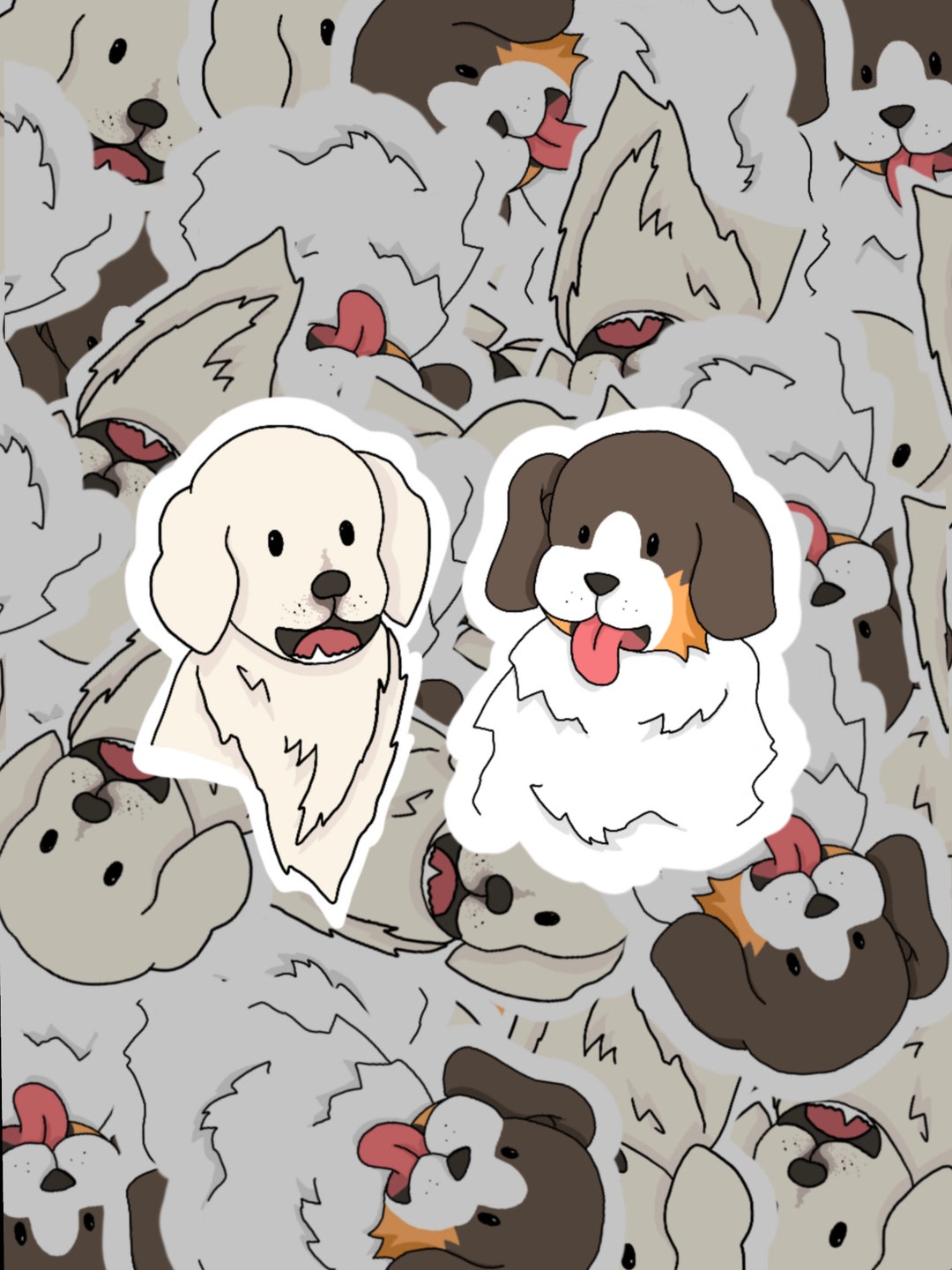 Berner and Goldie Stickers 2 for You and Others Sticker Cute Sticker ...