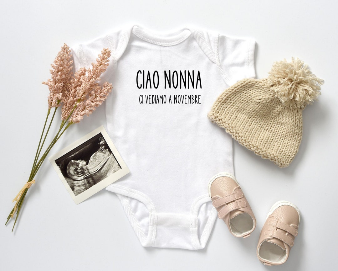 Customizable Ciao Nonna, Ci Vediamoinfant Fine Jersey Bodysuit Personalized Italian Grandma ...
