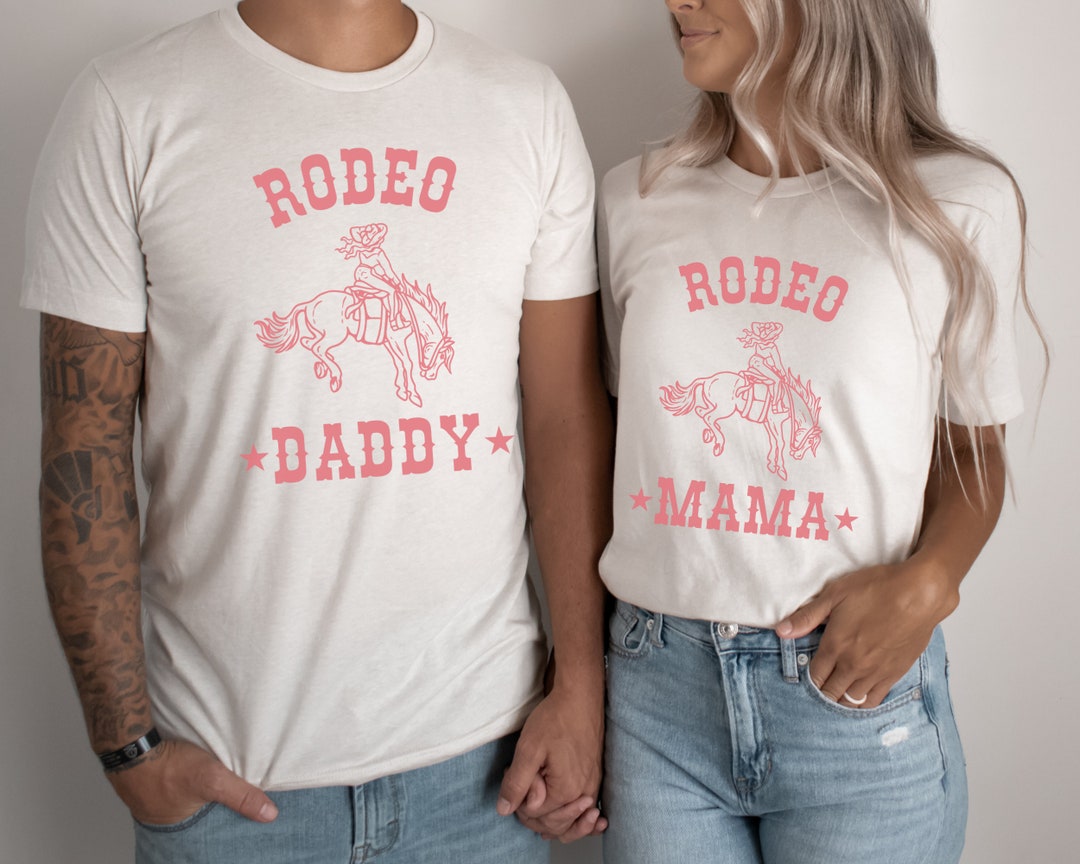 Rodeo Mama, Daddy T-shirts | Pink Cowgirl, Western, Wild West Theme ...