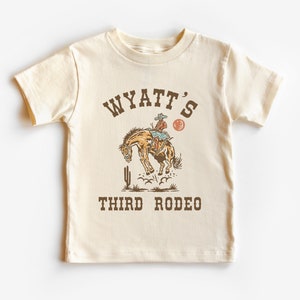 Customized “my Third Rodeo” Birthday Kid’s, Toddler T-shirt ...