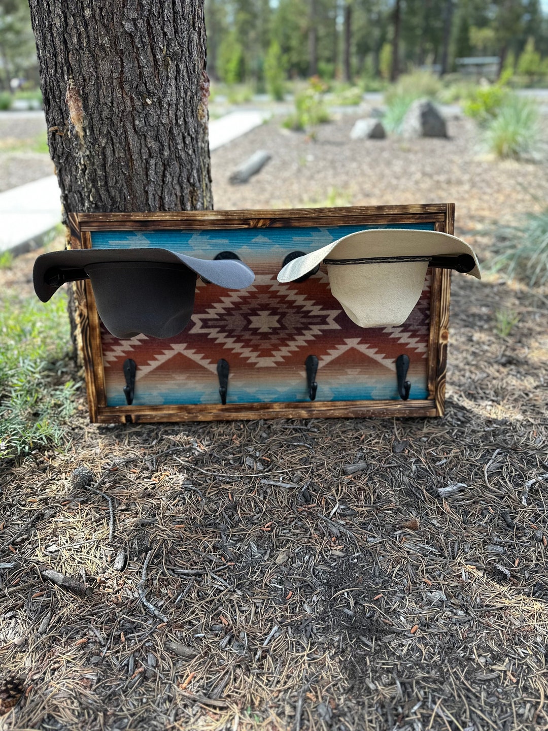 The Americano Entryway Cowboy Hat Rack - Etsy