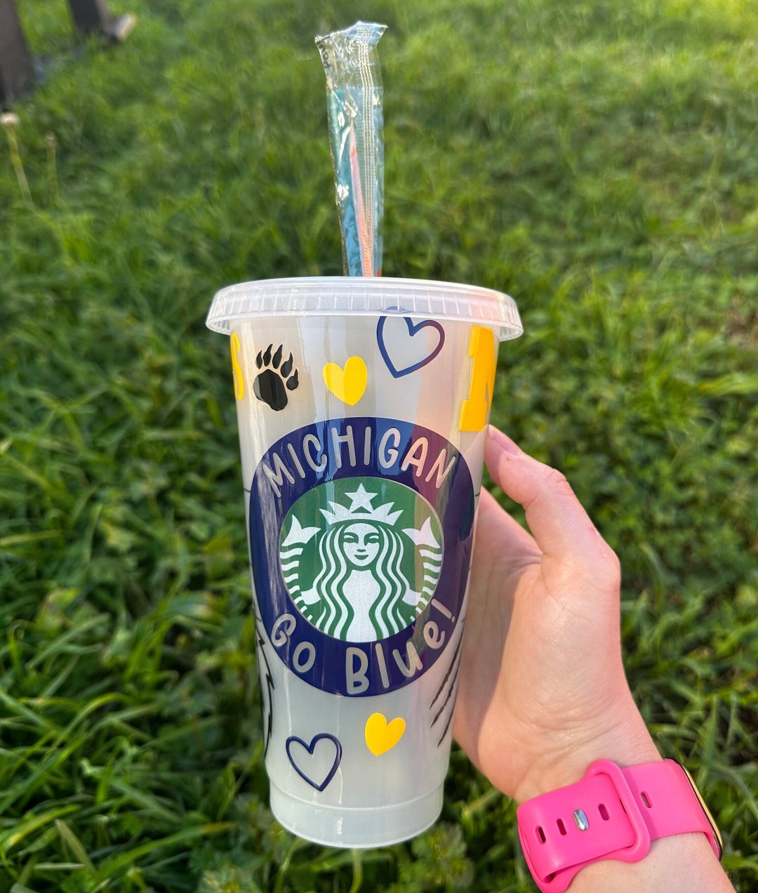 Starbucks Reusable Cold Cup Michigan State Theme - Etsy