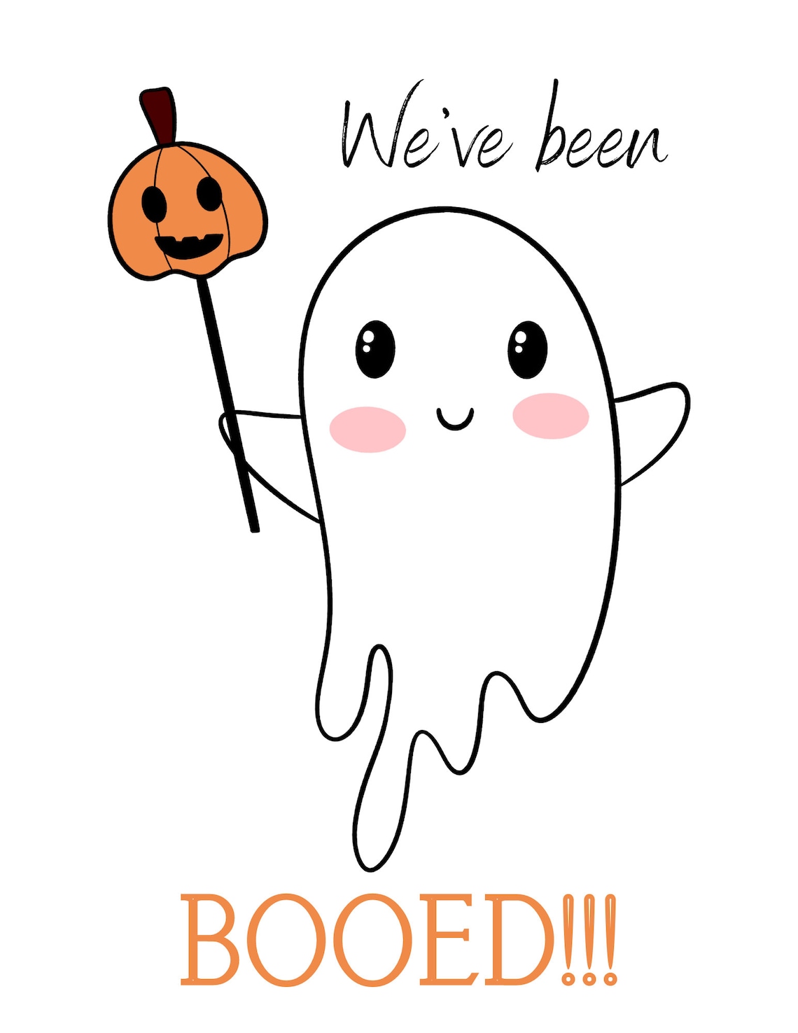 You've Been Booed Sign - Etsy