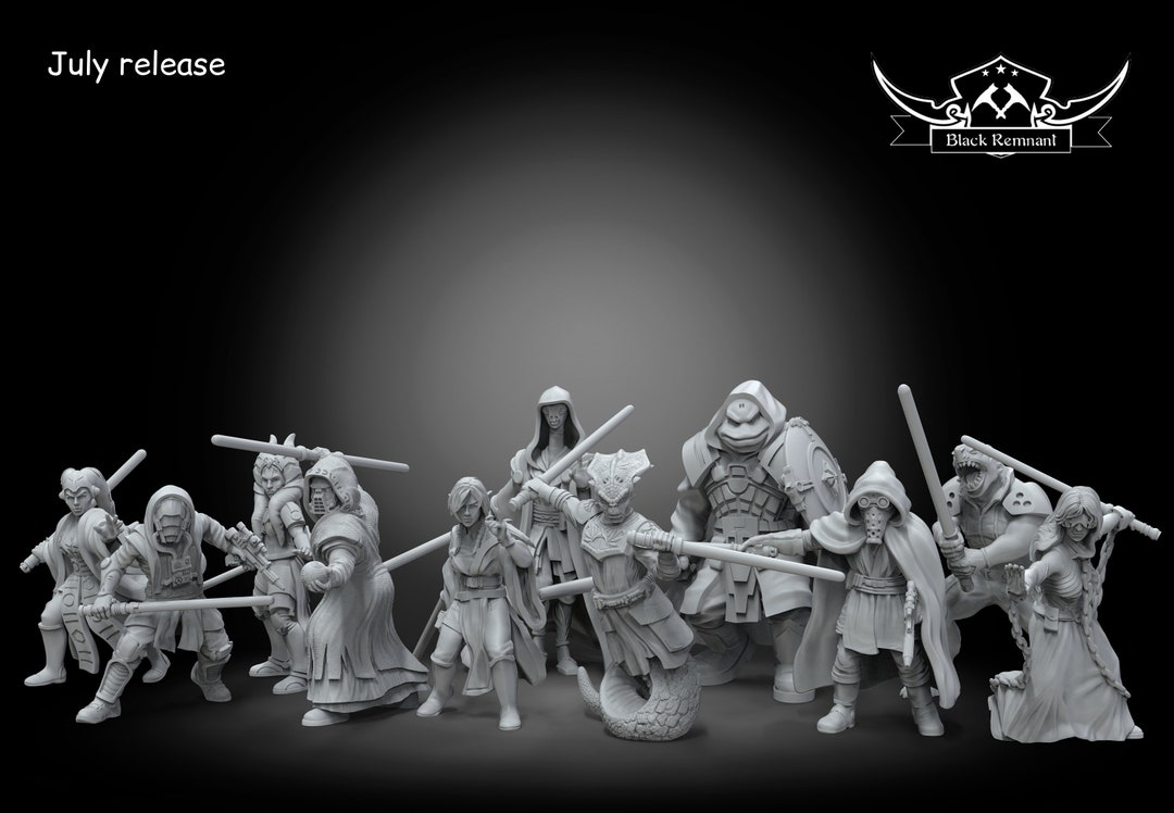 Jedi Academy 11 Figures - 35mm Star Wars Legion - 3D Resin Printed ...