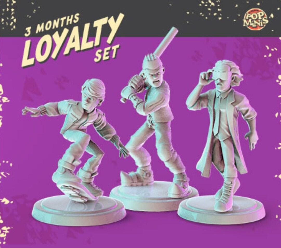 Back to the Future Inspired Popmini Set 32mm Scale Miniatures Popminis ...