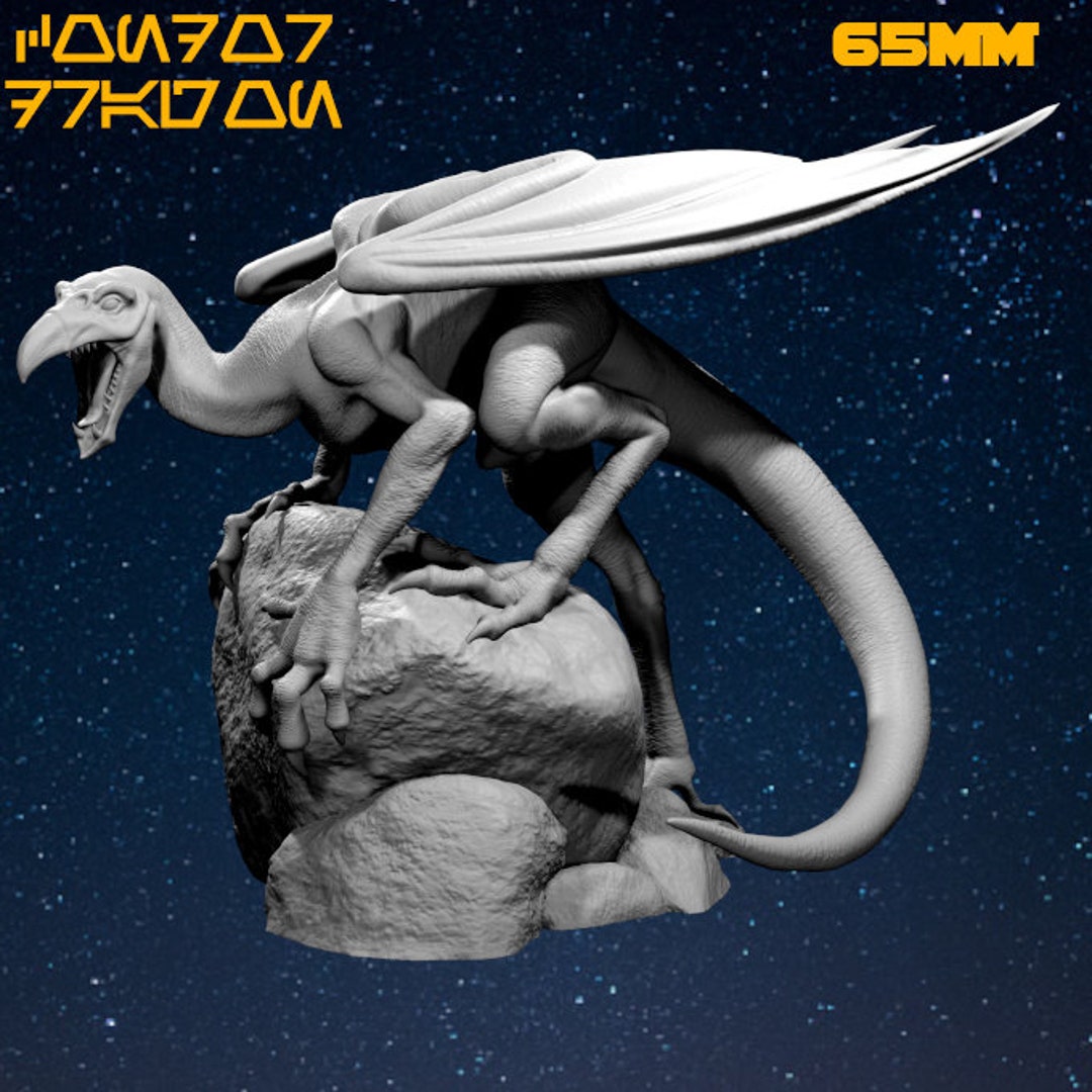 SW Inspired Condor Dragon - 35mm SW Legion Scale - 3D Resin Printed ...