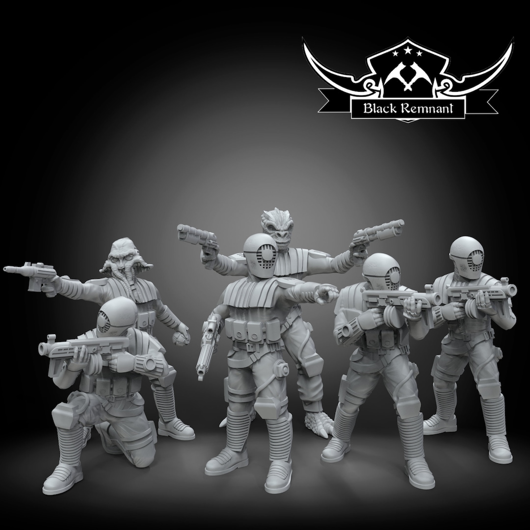 Death Pirate Gang 35mm Star Wars Legion 3D Resin Printed Miniature - Etsy