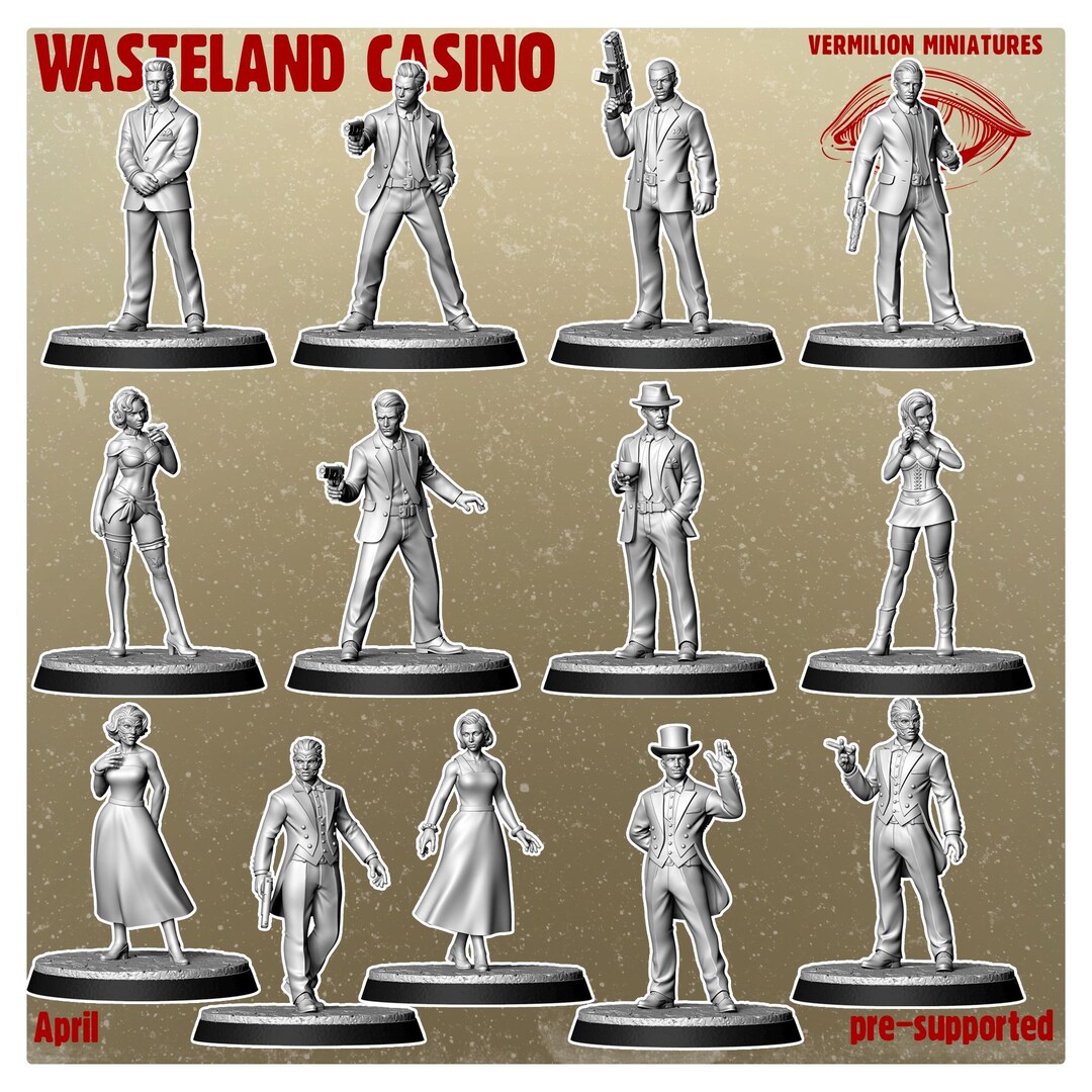 Wasteland Casino Bundle - Post Apocalyptic Inspired - Miniature Set ...