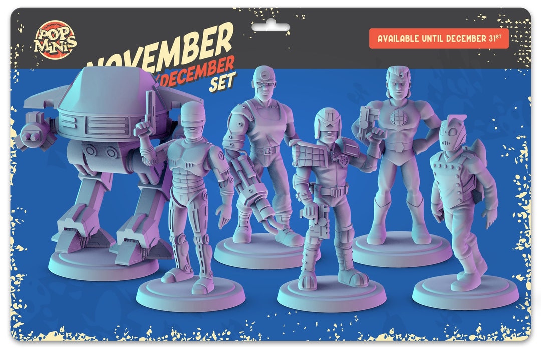 Movie Inspired Popmini Set 1 - 32mm Scale Miniatures - Popminis - Etsy