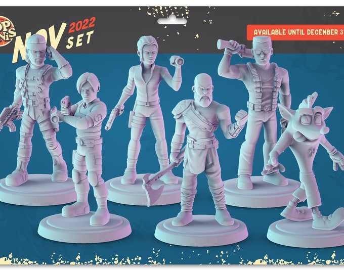 Video Game Inspired Popmini Set 2 - 32mm Scale Miniatures - Popminis - Etsy