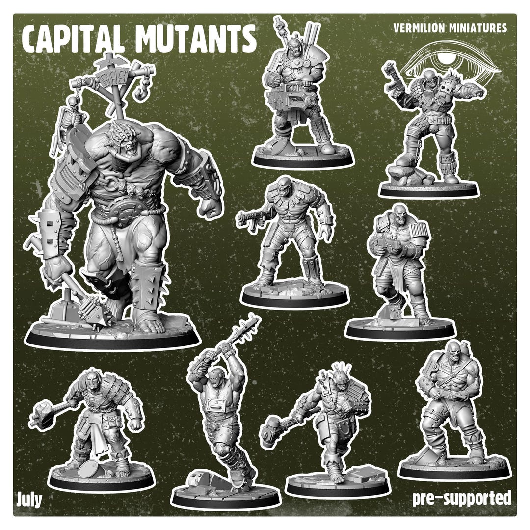 Capital Mutants Bundle - Post Apocalyptic Inspired - Miniature Set ...