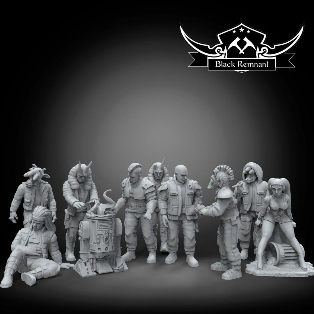 Star Wars Inspired Undercity Civilians Bundle - 35mm Star Wars Legion ...