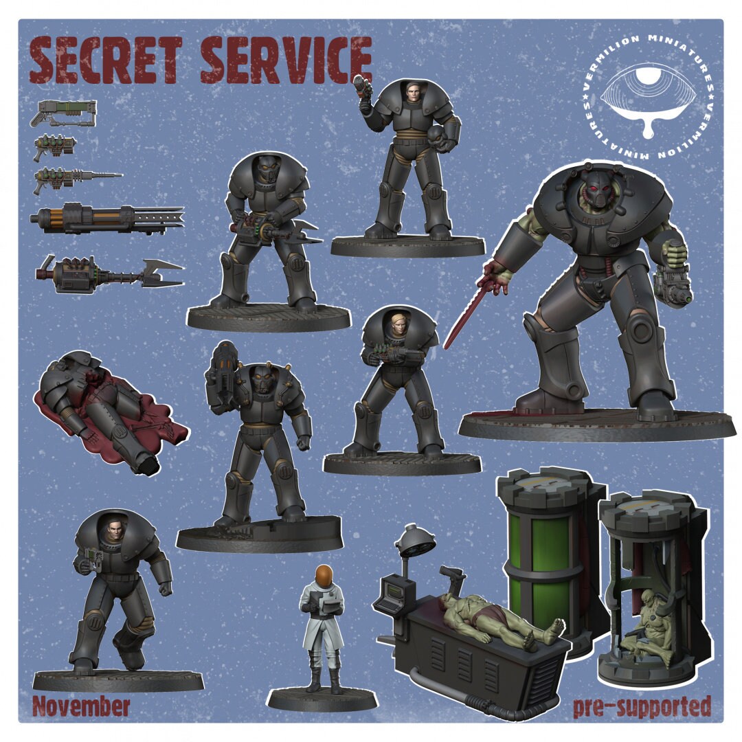 Secret Service Bundle - Post Apocalyptic Inspired - Miniature Set ...