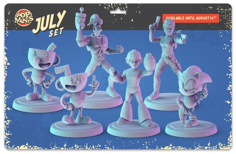 Video Game Inspired Popmini Set 1 - 32mm Scale Miniatures - Popminis - Etsy