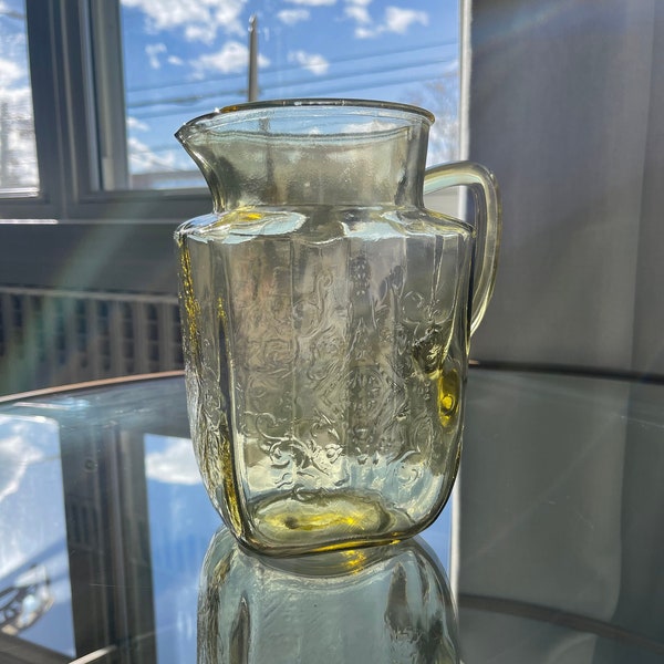 Madrid Pattern Amber Depression Federal Glass - Etsy