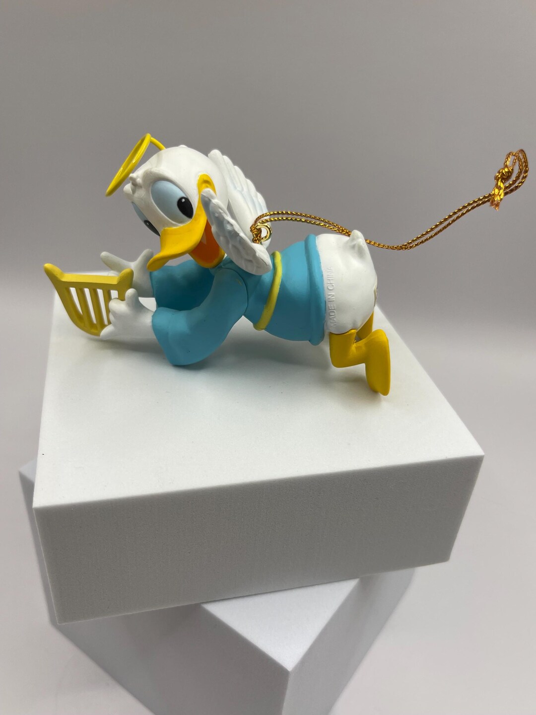 Grolier Donald Duck Angel Christmas Ornament With Harp – Disney Holiday ...