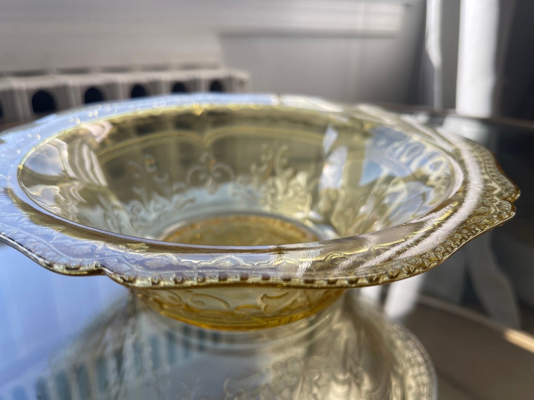 Federal Glass 1930s Patrician Spoke Pattern Amber 9 Large - Etsy