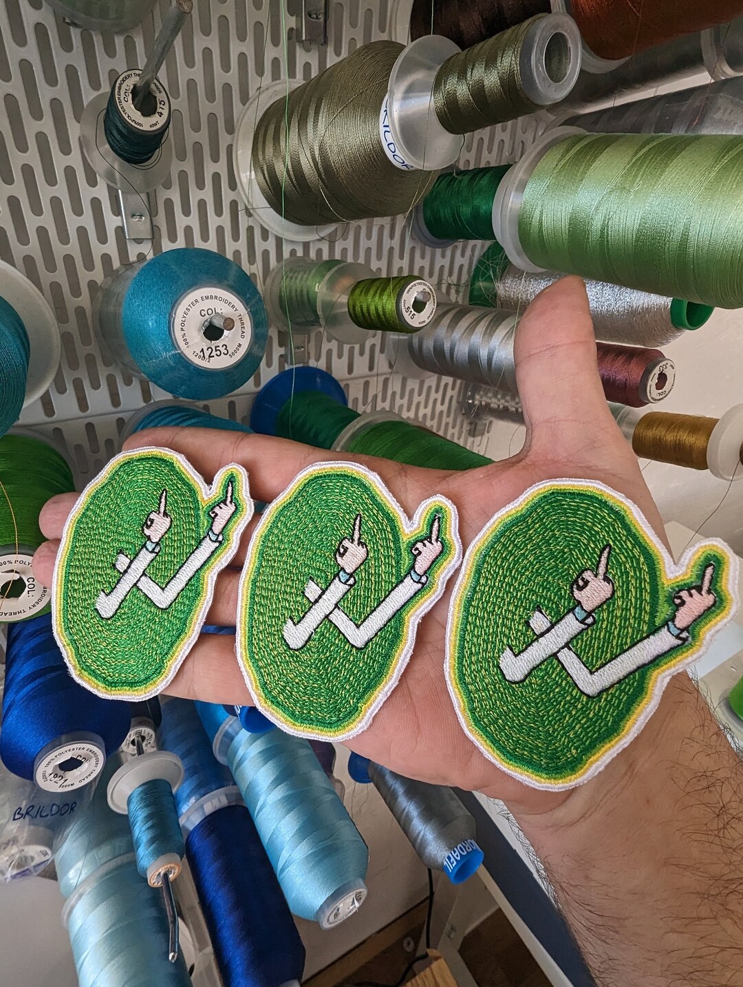 Rick and Morty Portal Embroidered Patch. psychedelic Style to Sew or ...