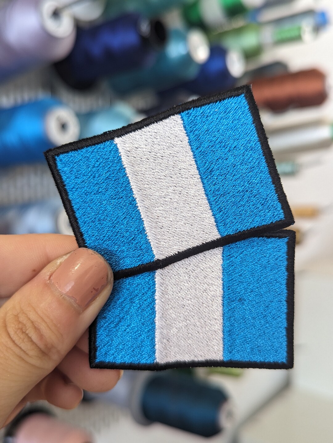 Embroidered Patch flag of Guatemala. 6cm X 4cm. Own. to Sew or Iron. - Etsy