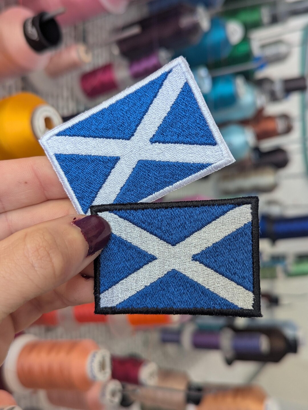 Embroidered Patch scotland Flag. to Sew or Iron On. Own Design. Price ...