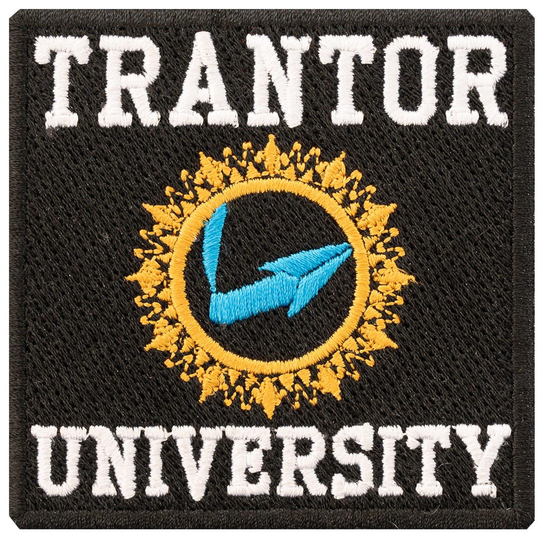 Trantor University Embroidered Patch. Inspired by Isaac Asimov's the ...