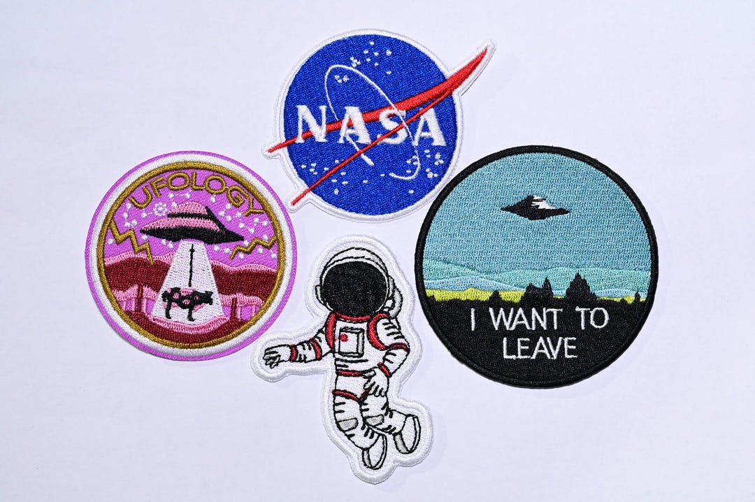 Embroidered Patch NASA, Astronaut, Ufology, I Want to Leave. to Sew or Iron - Etsy
