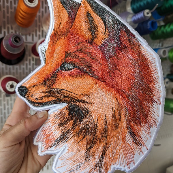Embroidered Fox Patches - Etsy