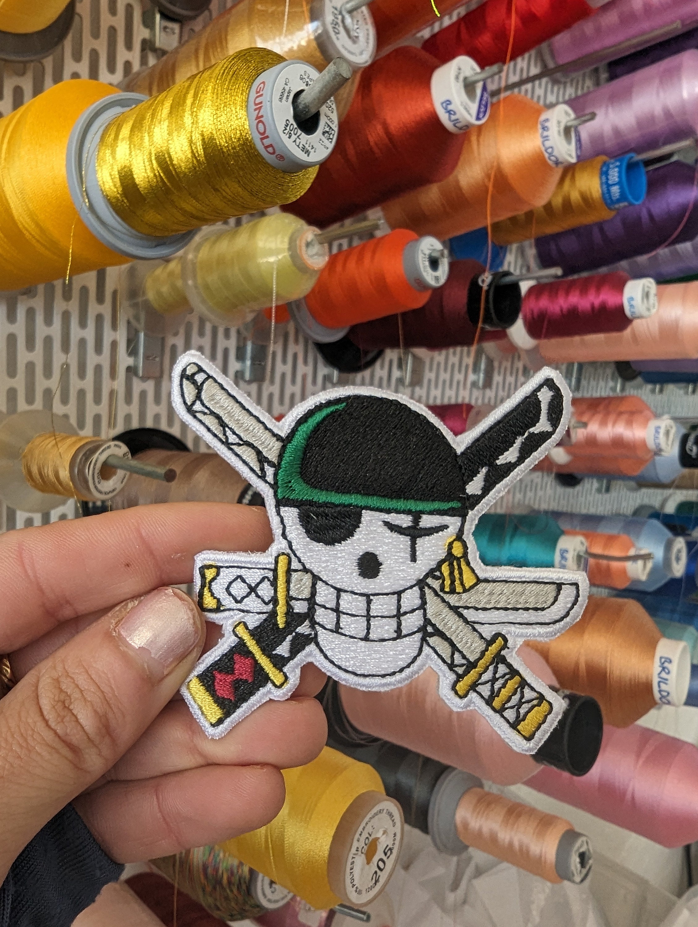 Zoro One Piece Pirate Badge Embroidered Patch. to Sew or Iron - Etsy