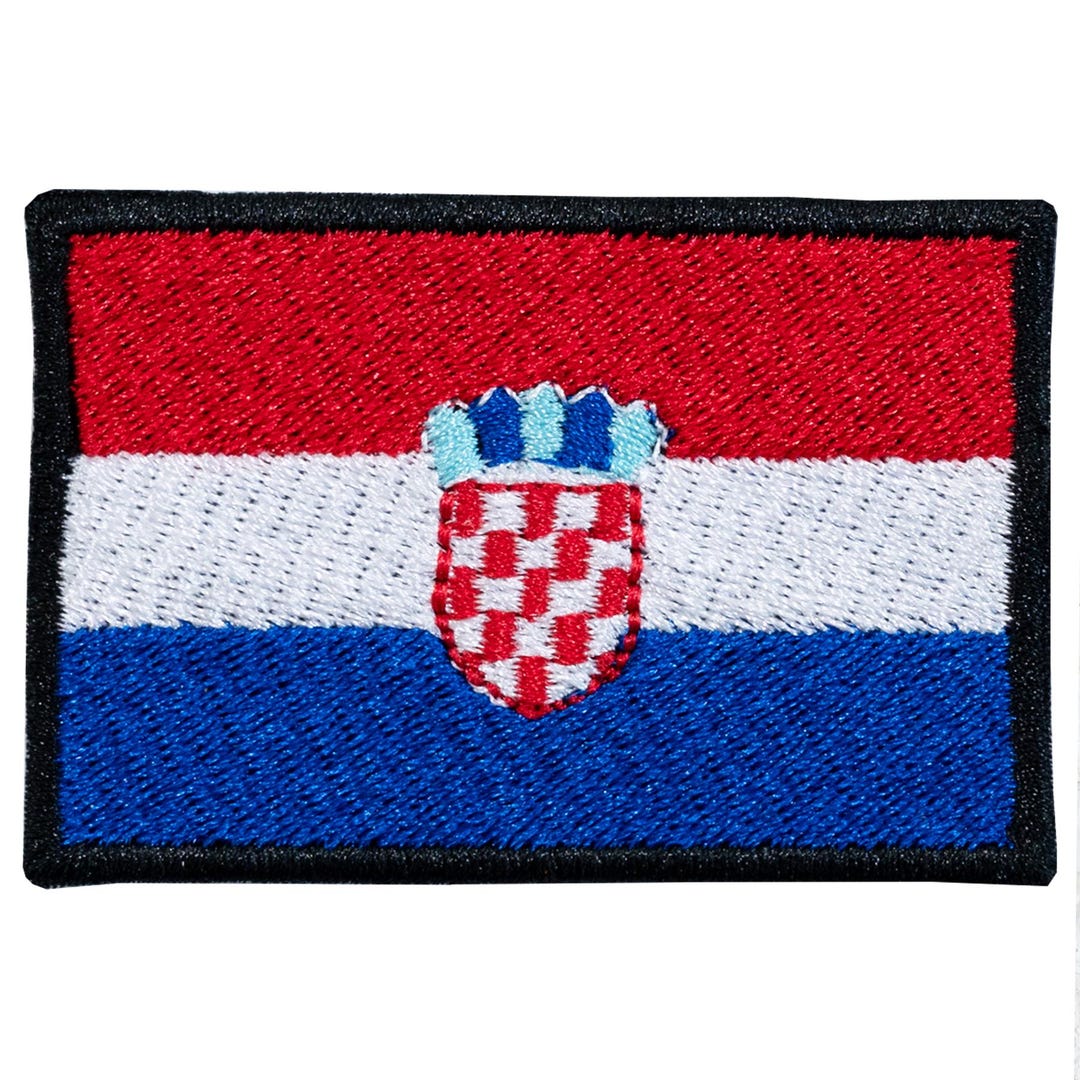 Embroidered Patch "flag of Croatia". for Sewing or Ironing. Various ...