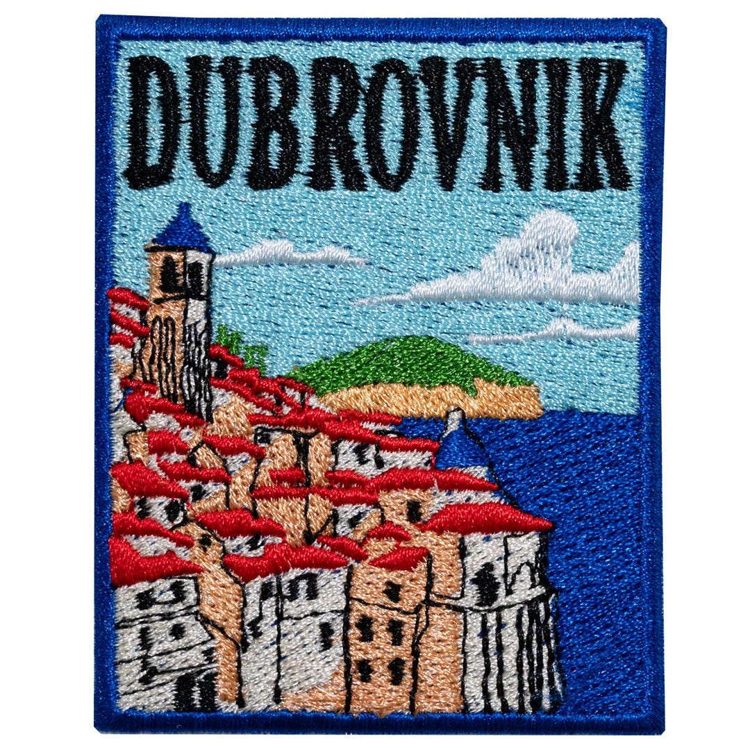 Embroidered Patch Souvenir From Dubrovnik. Croatia. Own Design. to Sew ...