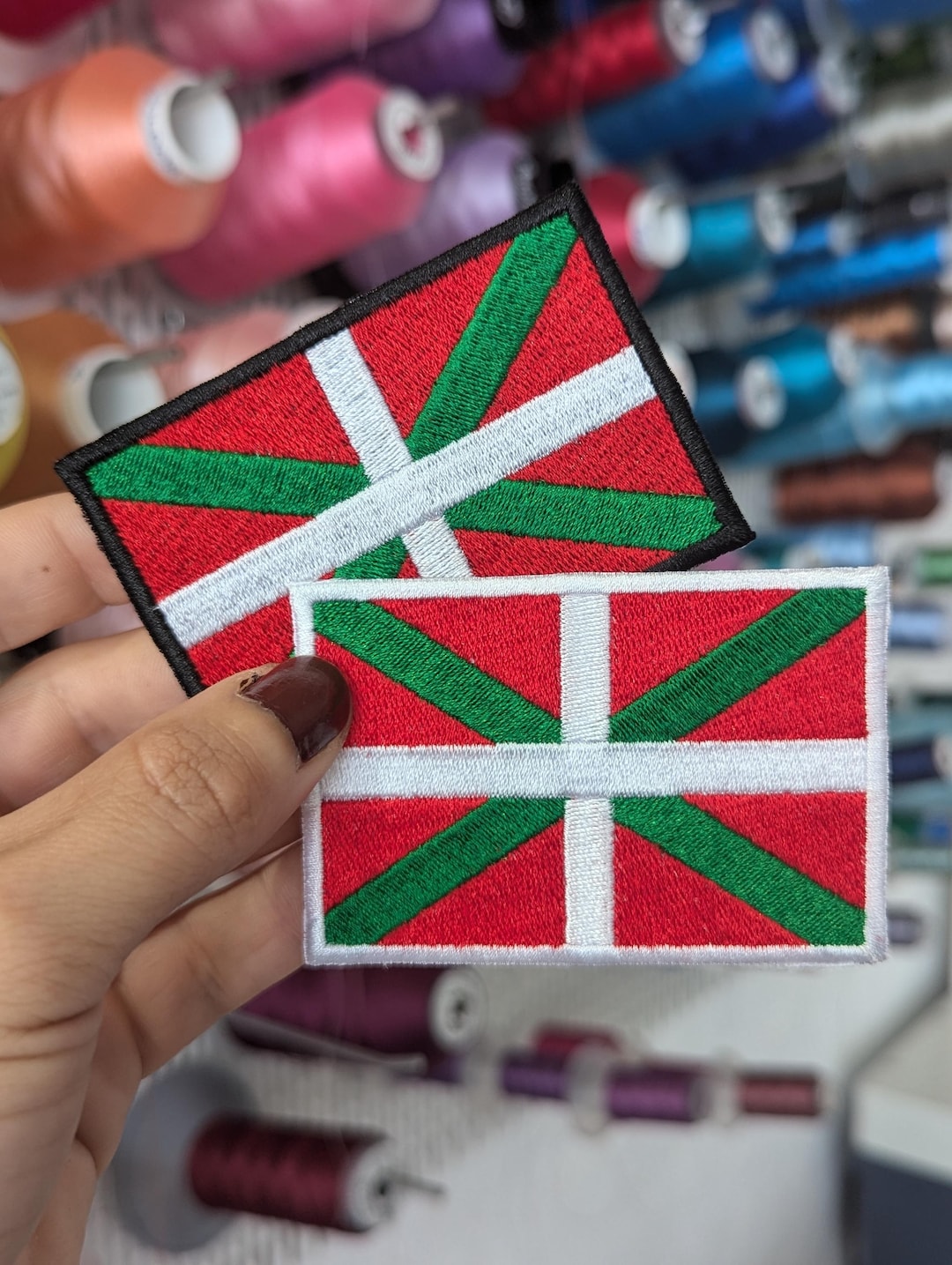 Embroidered Patch ikurriña Flag. Basque Country. to Sew or Iron On ...