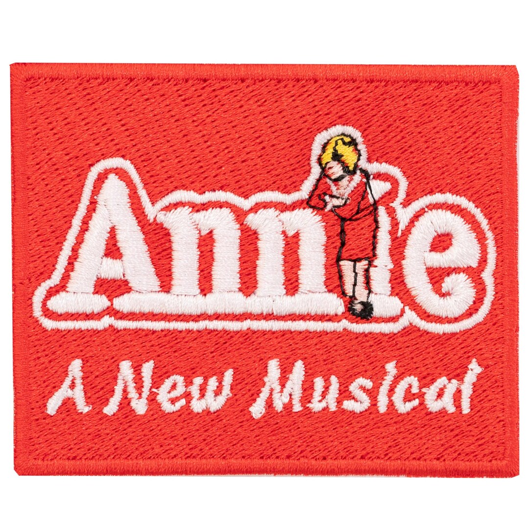 Annie A New Musical Embroidered Patch. Sew-on or Iron-on. 7cm X 5.5cm ...