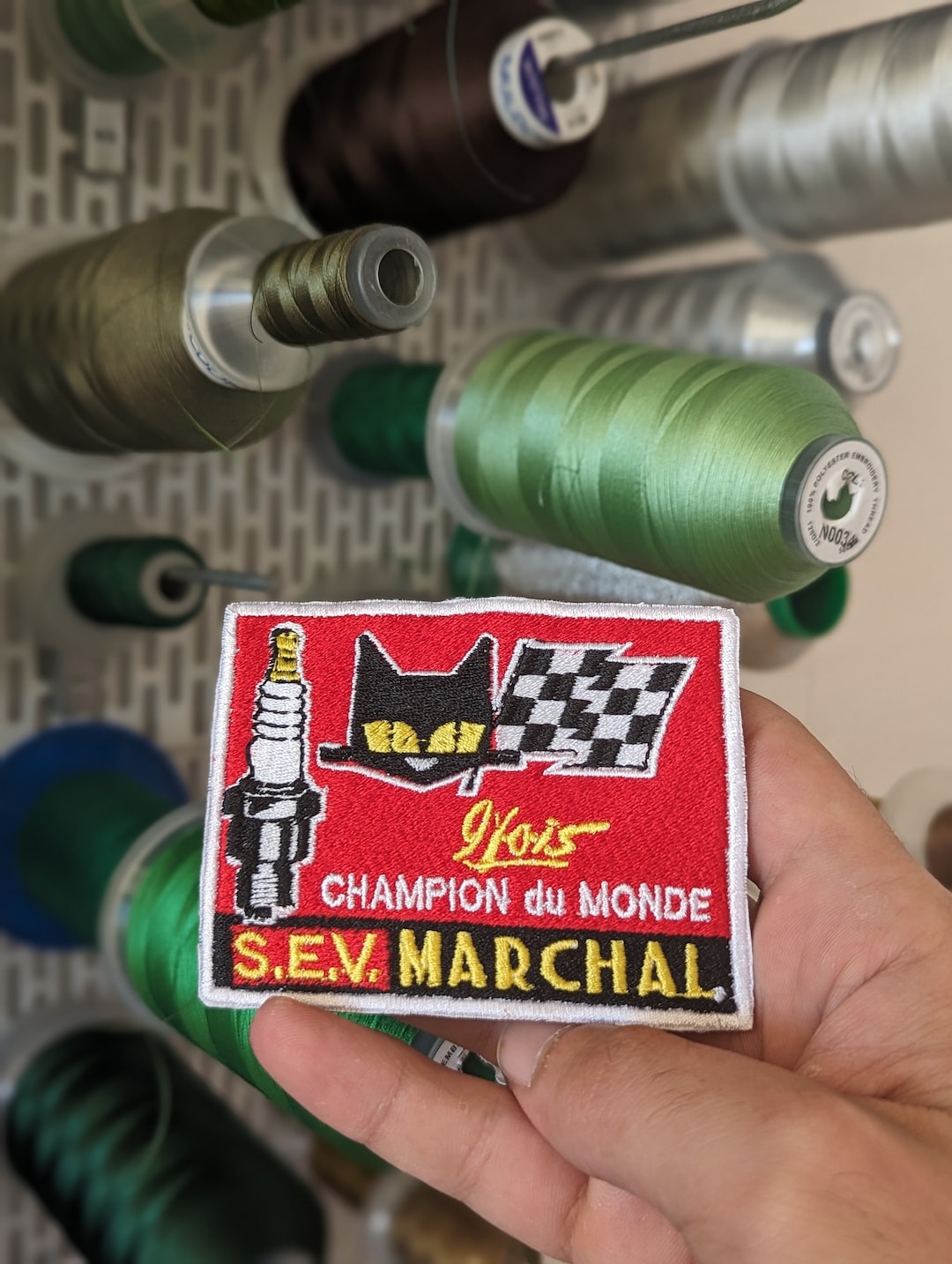 Marchal Spark Plugs Embroidered Patch. Ferrari .to Sew or Iron - Etsy