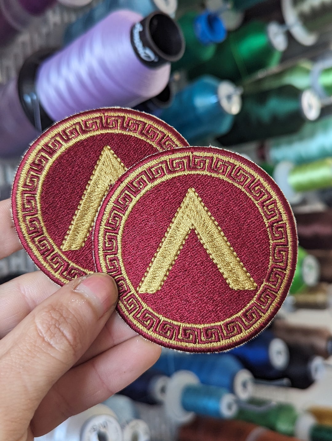 Sparta Shield Embroidered Patch. to Sew or Iron. - Etsy