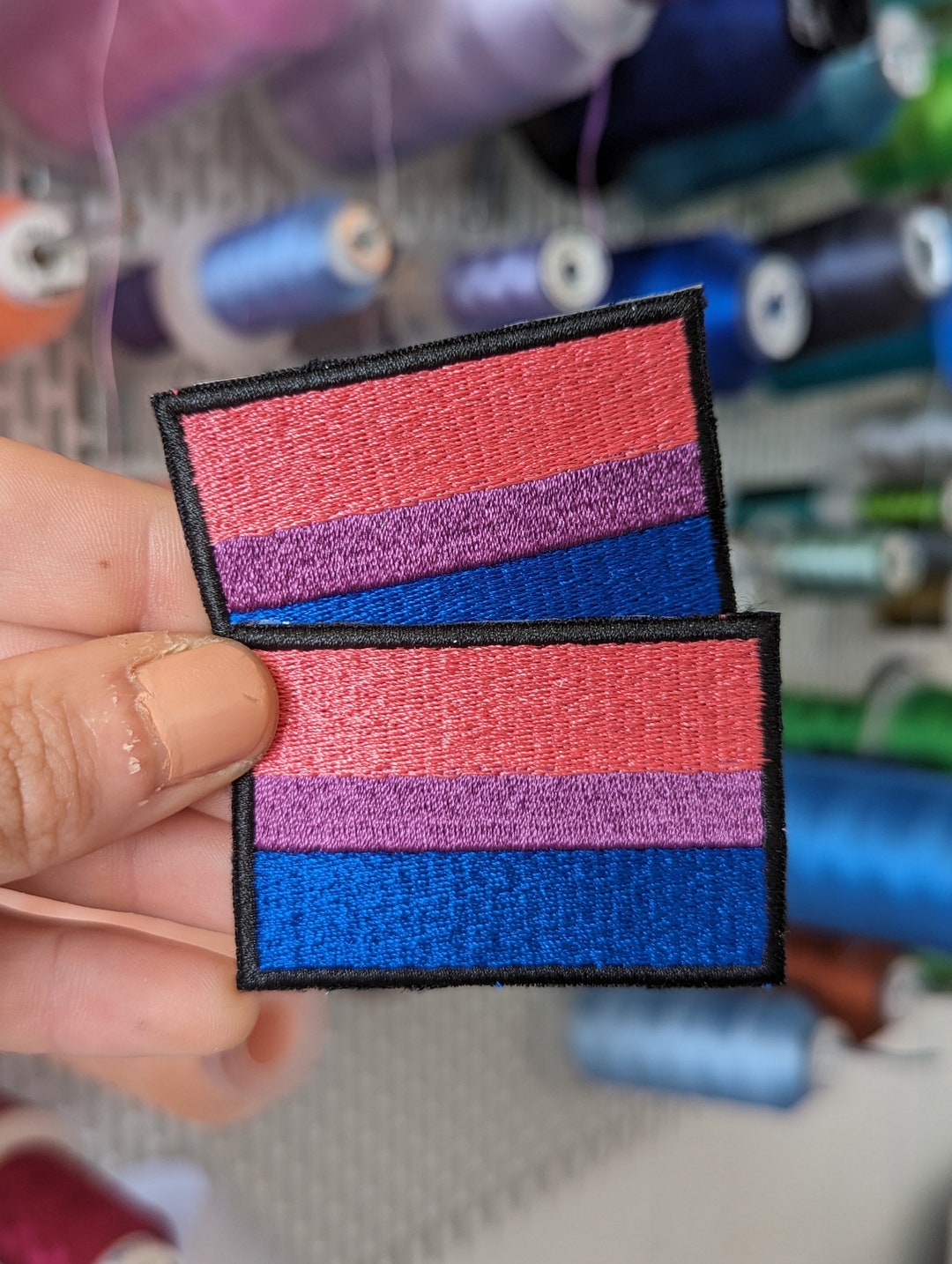 Embroidered Patch bisexual Flag. to Sew or Iron. - Etsy