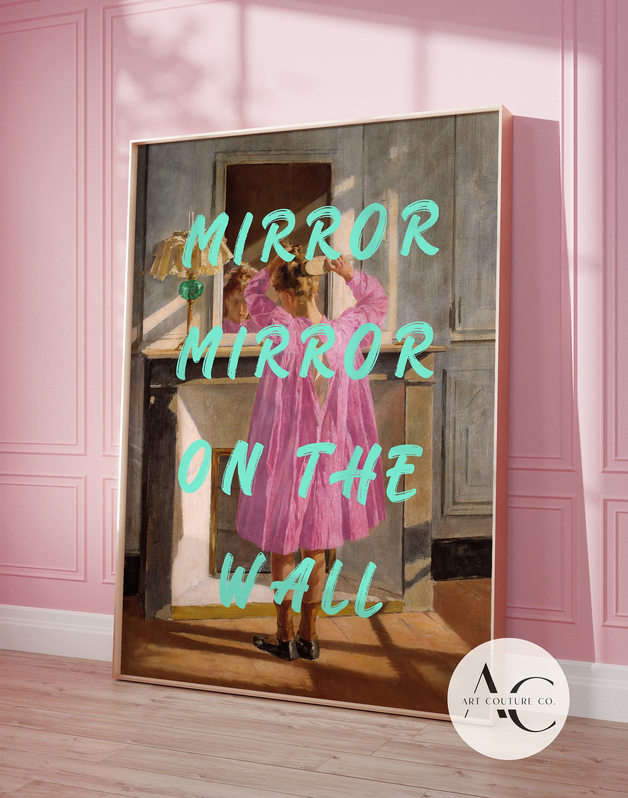 Mirror Mirror on the Wall Altered Art Print, Eclectic Wall Art, Altered ...
