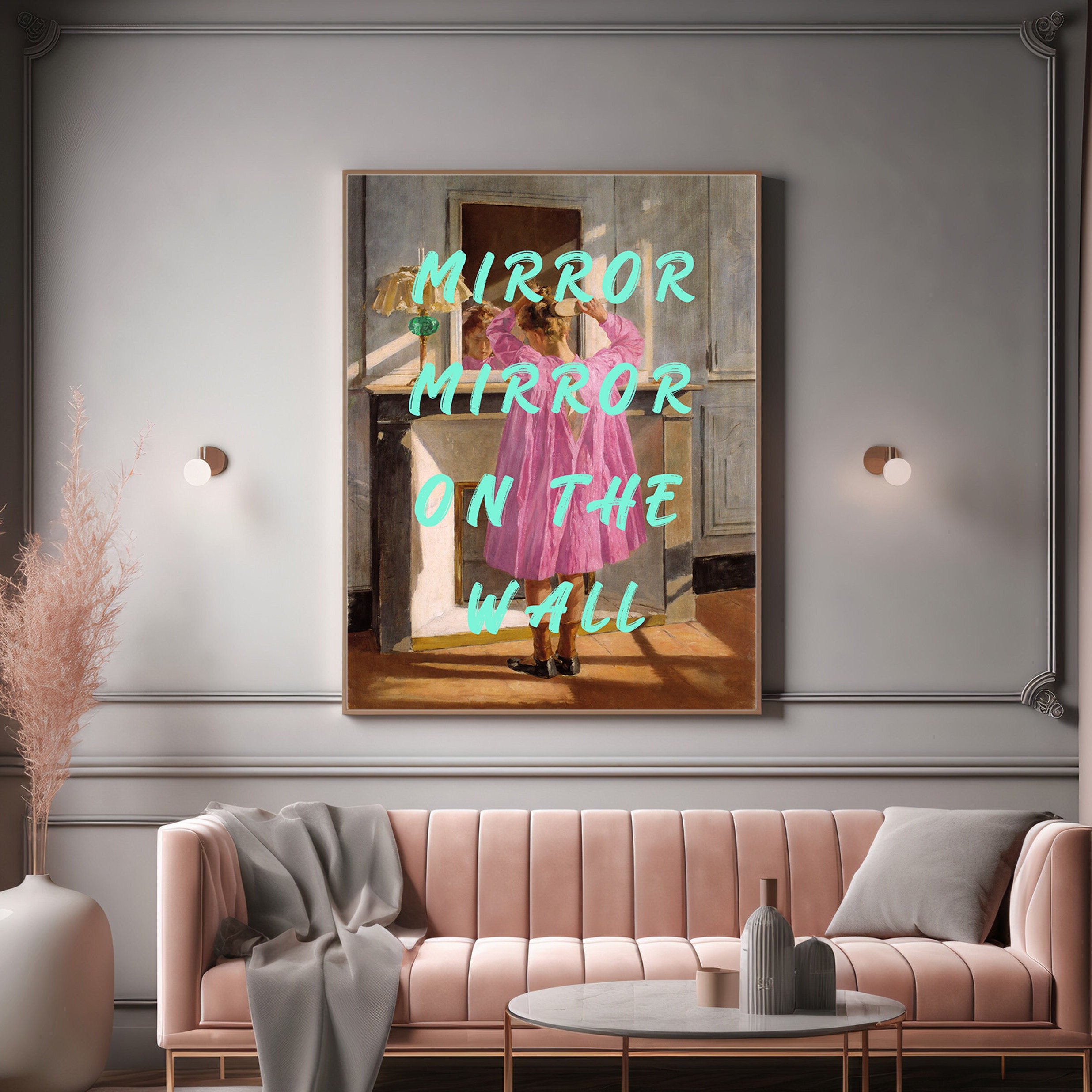 Mirror Mirror on the Wall Altered Art Print, Eclectic Wall Art, Altered ...