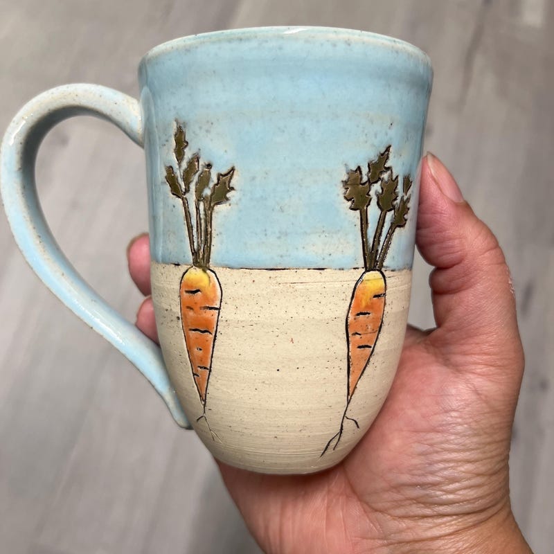 Sgraffito Mug - Etsy