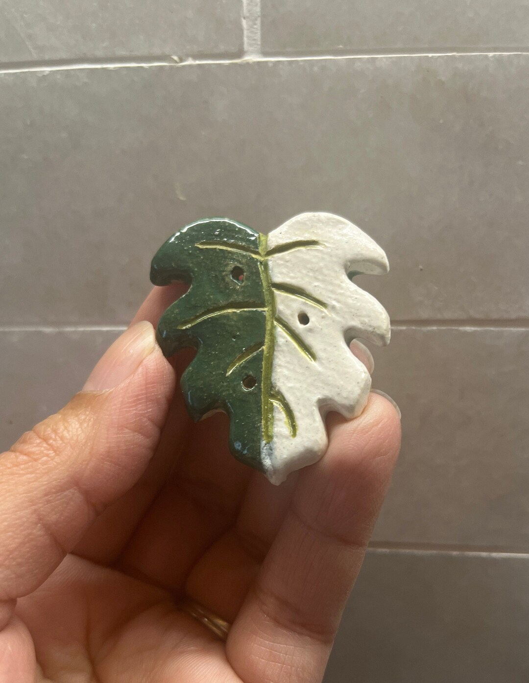 Monstera Half Moon Magnet - Etsy