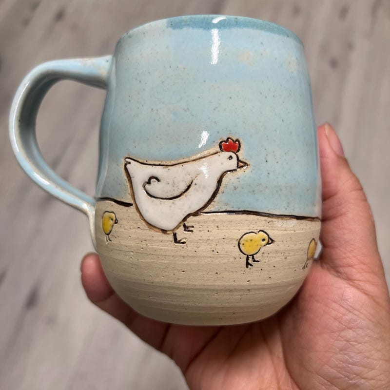 Sgraffito Mug - Etsy