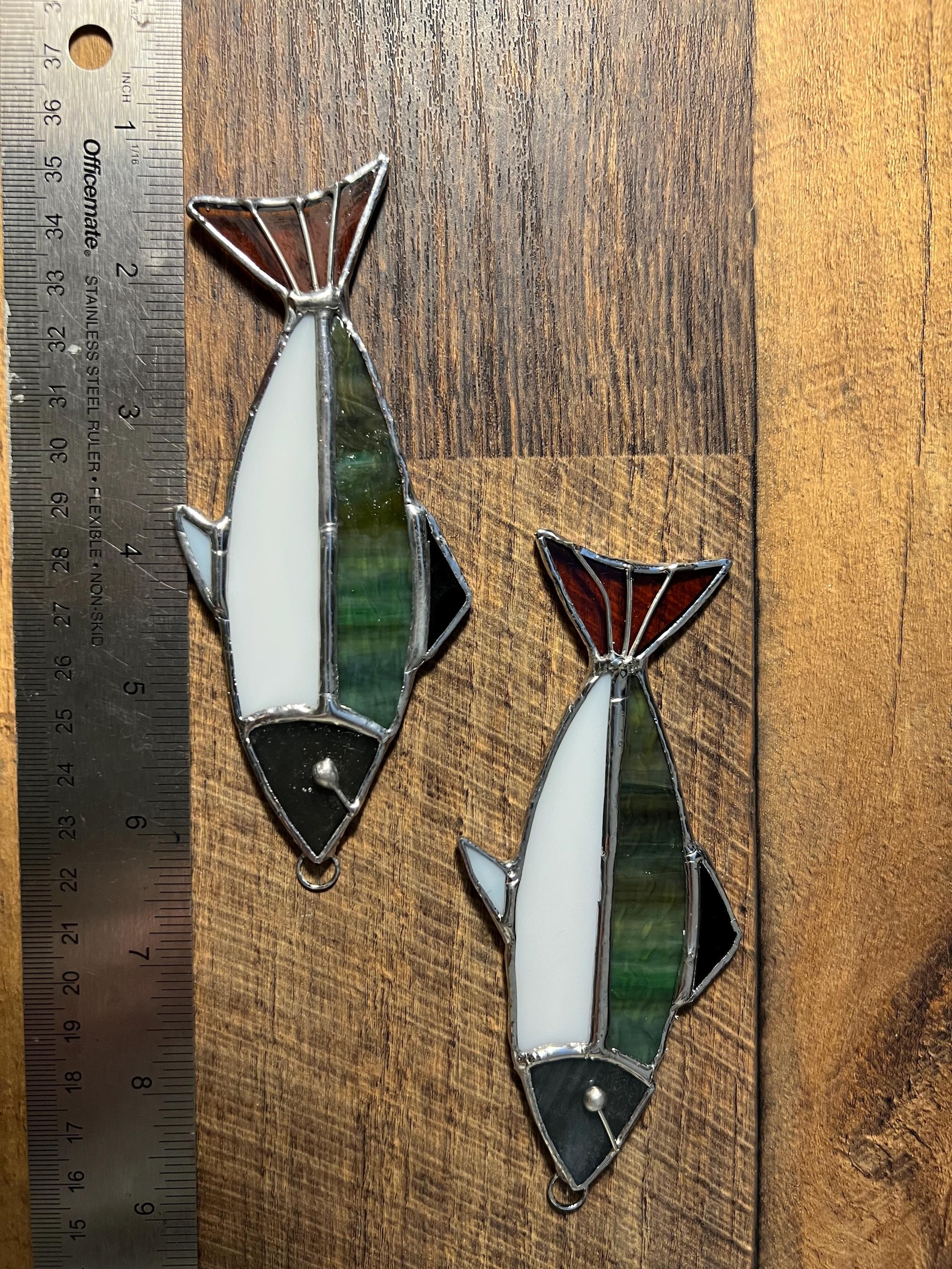 Colorful Stained Glass Fish Suncatcher – Nautical Window Decor - Etsy