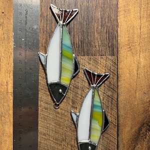 Colorful Stained Glass Fish Suncatcher – Nautical Window Decor - Etsy